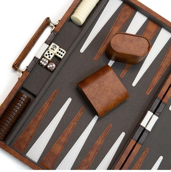 Heart4Kids | Toys | Backgammon Board Game Deluxe Leather | Poshmark